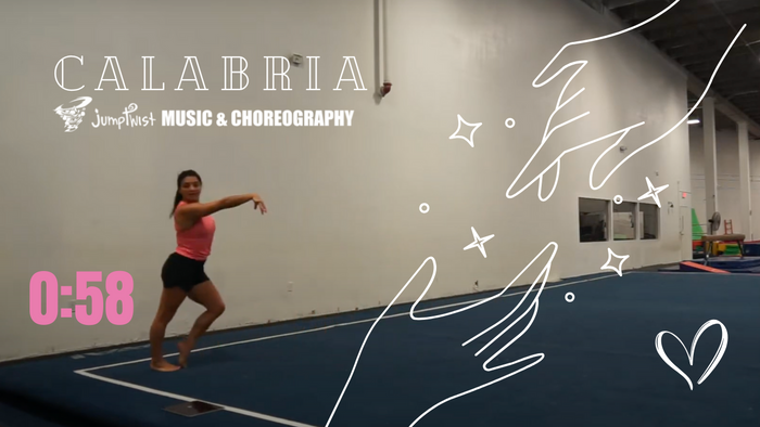 Calabria Floor Routine [0:58] – Jumptwist